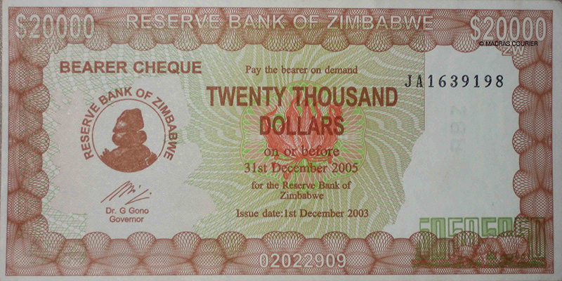 Zimbabwe-200000-Dollar-Note-Madras-Courier | Madras Courier